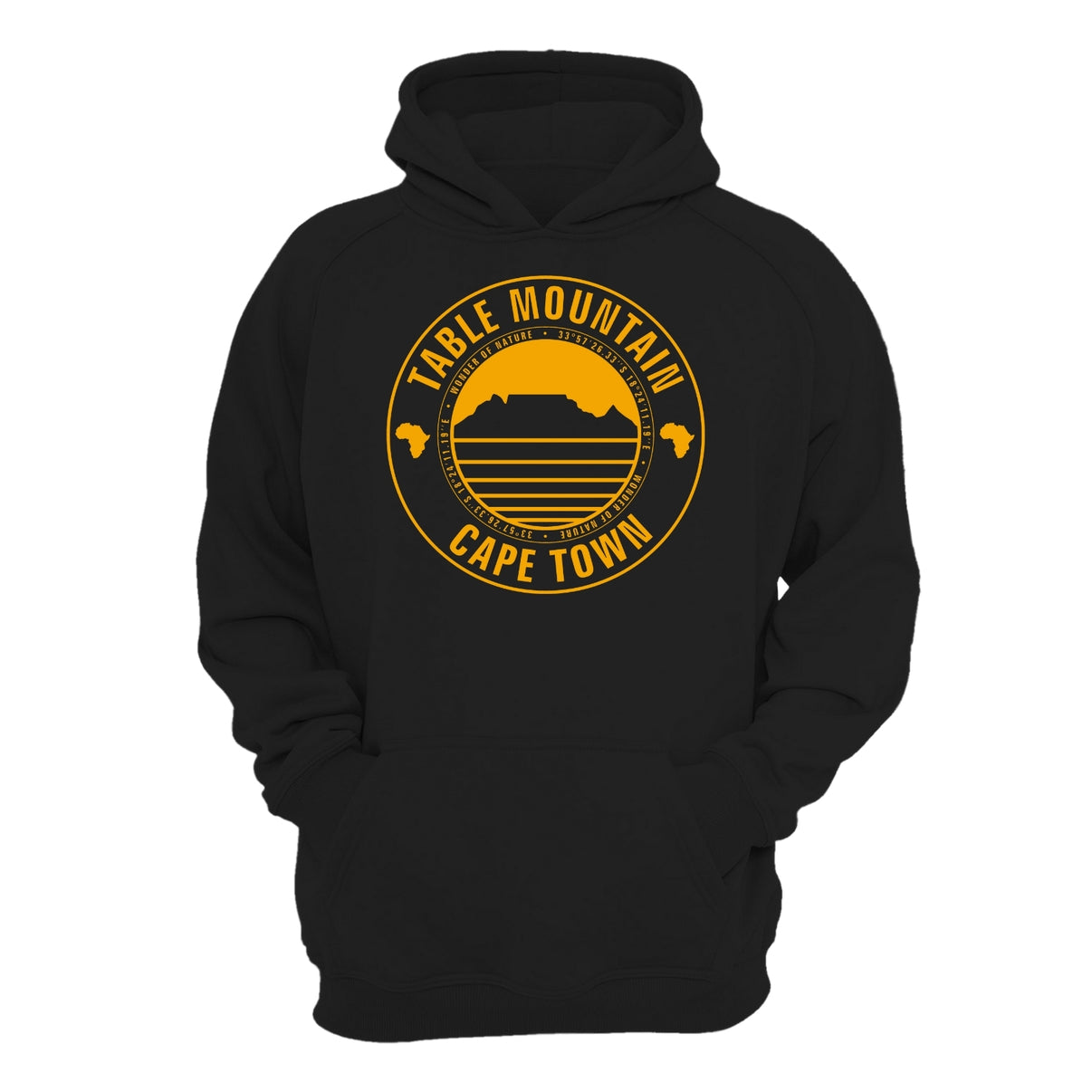 Table Mountain Men's Hoodie - Black | Hoodie | Table Mountain Shop